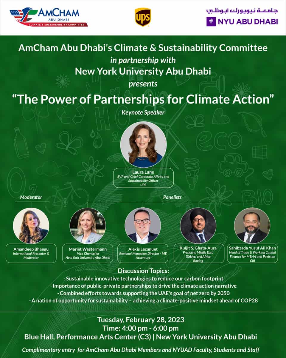 The Power of Partnerships for Climate Action - AmCham Abu Dhabi