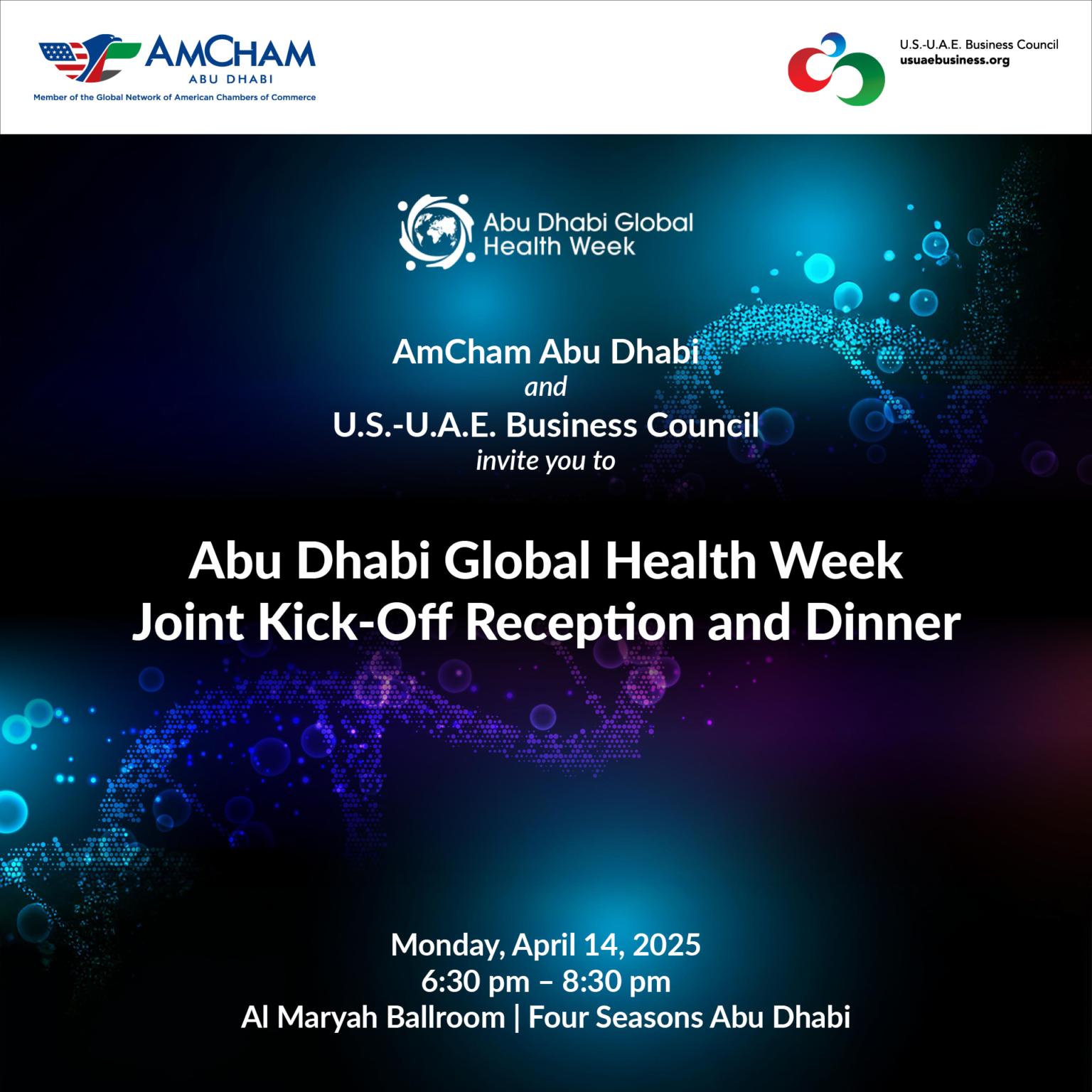 Abu Dhabi Global Health Week 2025 Joint Kick-Off Reception and Dinner ...